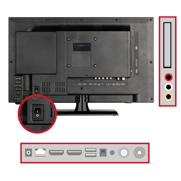 TV connectée Silverline DVD 55cm pour Camping-car