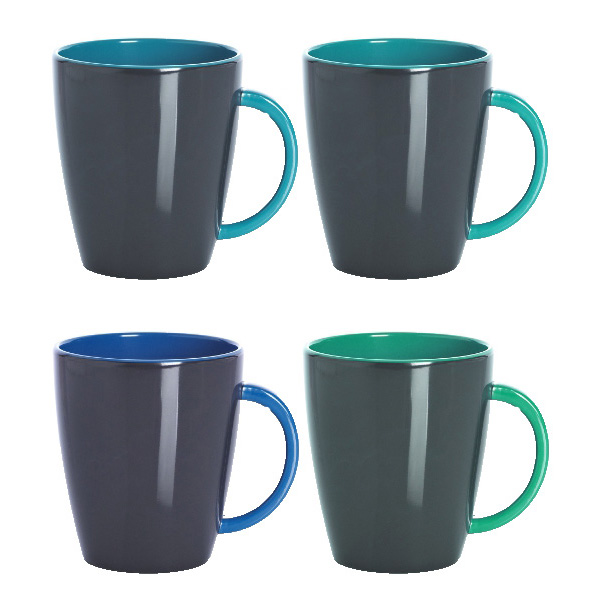 tasses - Lot de 4 mugs mélamine 350 ml pour l'équipement intérieur