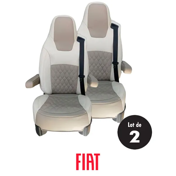 Housses de siège ceinture intégrée VIA MONDO pour FIAT DUCATO > 2006